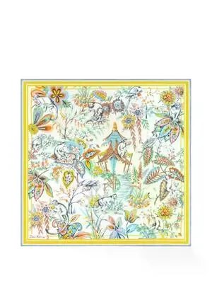 INOUI EDITIONS Graphic-print Square Scarf - Neutrals