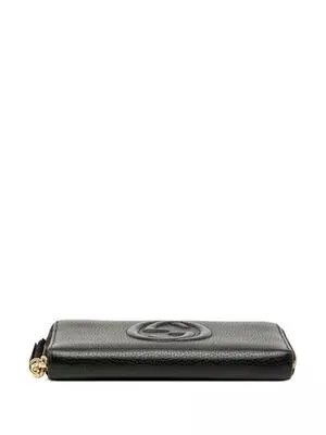 Gucci 2000-2015 Grained Calfskin Soho Zip Around Wallet Long Wallets