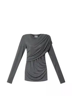 MARANT ETOILE Asymmetric Draped Panel Jersey Top
