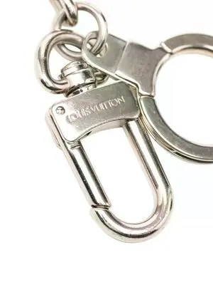 LOUIS VUITTON Brass Initiales Bag Charm Key Chain