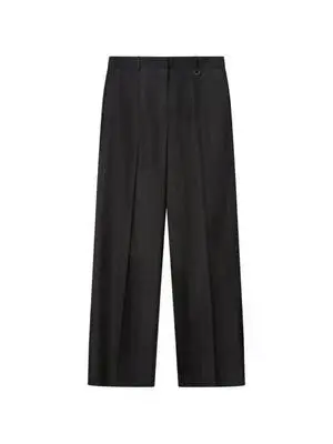 Isabel Marant Étoile Noanda Plaid Virgin Wool Trousers - Grey