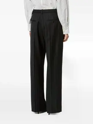 Isabel Marant Étoile Noanda Plaid Virgin Wool Trousers - Grey