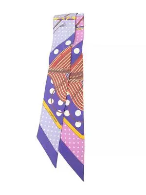 Hermès 2000-2026 Clic Clac A Pois Silk Twilly Scarf Scarves - Multicolour