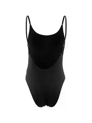 Guess Logo-print Swimsuit - Black