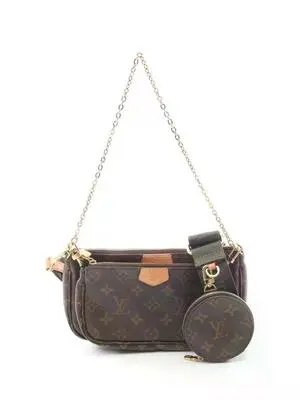 LOUIS VUITTON Monogram Canvas Pochette Accessoires Clutch Bag - Brown
