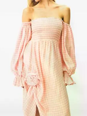 Sleeper Atlanta Off-shoulder Midi Dress
