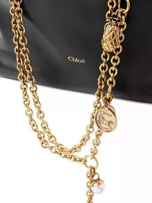 Chloé Small Icons Chain-link Bucket Bag - Black