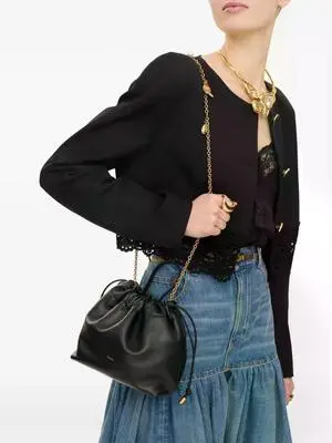 Chloé Small Icons Chain-link Bucket Bag - Black