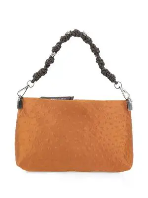 GIANNI CHIARINI Ostrich-effect Shoulder Bag