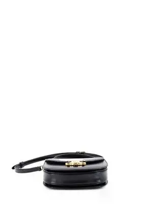 Celine Triomphe Besace Clea Top Handle Flap Bag Leather Mini Satchel