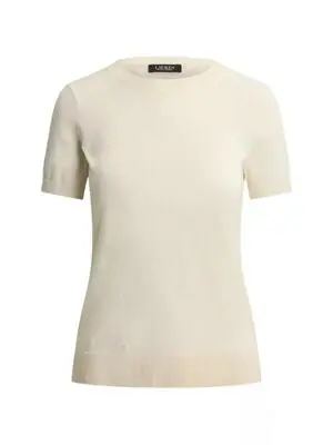 Ralph Lauren Embroidered Short-sleeve Sweater