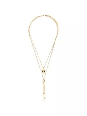 Chloé Mini Paddington Heart Pendant Necklace - Gold