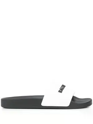 Balenciaga Logo Print Slides
