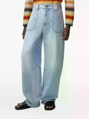 Loewe Panelled Jeans - Blue