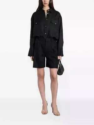 Alice + Olivia Finely Pocket-detail Button-up Shirt