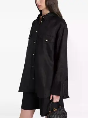 Alice + Olivia Finely Pocket-detail Button-up Shirt
