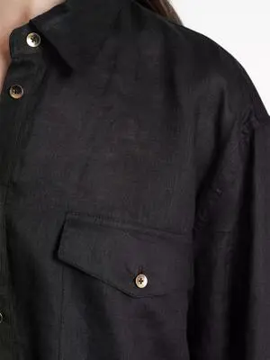 Alice + Olivia Finely Pocket-detail Button-up Shirt
