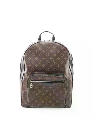 LOUIS VUITTON Monogram Macassar Josh Backpack - Brown