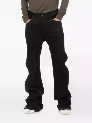 JULIUS Bending Woven Flared Trousers