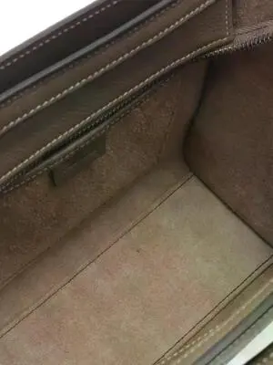 Celine Luggage Nano Leather Shoulder Bag