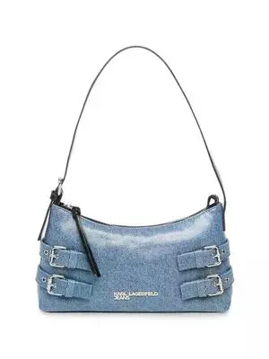Karl Lagerfeld Buckle Detail Shoulder Bag - Blue
