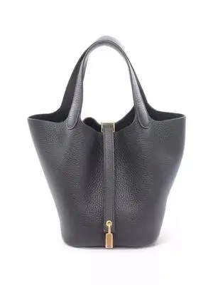 Hermès Picotin Lock Clemence Tote Bag - Black