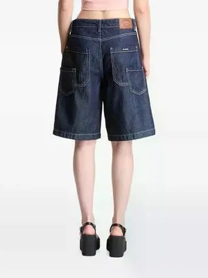 KARL KANI Contrast-stitch Knee-length Shorts