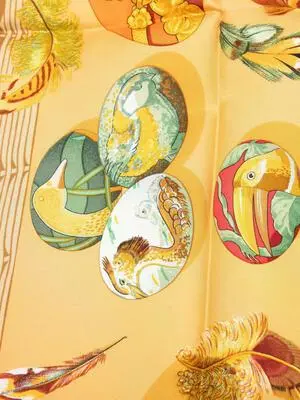 Hermès 20th Century Couvee D Silk Scarf 90 Scarves