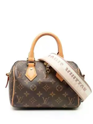 LOUIS VUITTON Monogram Speedy Bandoulière 20 Satchel - Brown