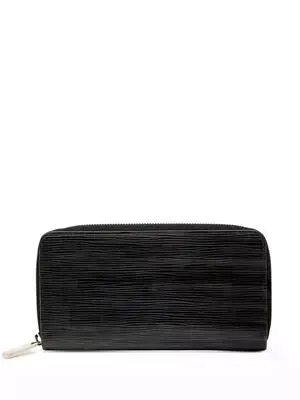 LOUIS VUITTON 2012 Epi Zippy Wallet Long Wallets - Black