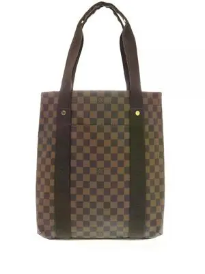 LOUIS VUITTON Damier Ebene Canvas Cabas Beaubourg Tote Bag - Brown