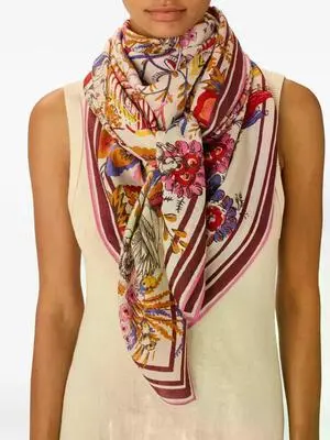 INOUI EDITIONS Floral-print Square Scarf