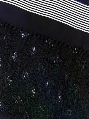 BODE Foyer Diamond Fringed Scarf