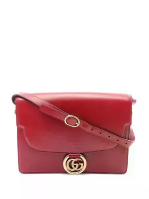 Gucci Double G Shoulder Bag - Red