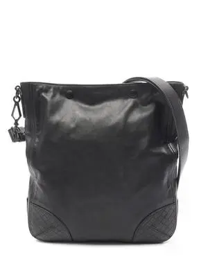 Bottega Veneta 2000s Scorpito Messenger Bag - Black