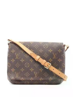 LOUIS VUITTON Monogram Musette Tango Shoulder Bag - Brown