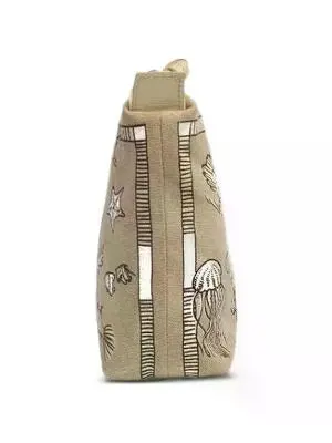 INOUI EDITIONS Animal Print Cotton Clutch