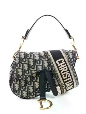 Dior Saddle Oblique Two-way Mini Bag - Neutrals