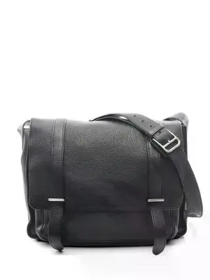 Hermès 2010 35 Buzas Clemence-leather Shoulder Bag - Black