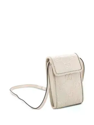 Gucci Gg Embossed Perforated Leather Mini Crossbody Bag