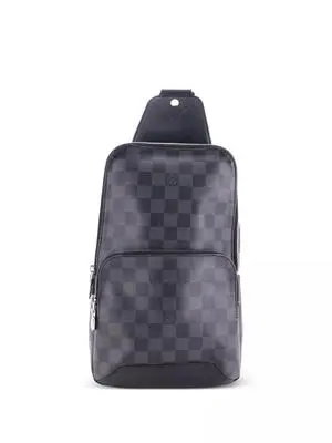LOUIS VUITTON Avenue Sling Bag Damier Graphite - Black