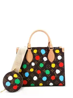 LOUIS VUITTON Painted Dots Monogram Canvas Pm Tote Bag