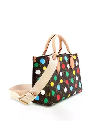 LOUIS VUITTON Painted Dots Monogram Canvas Pm Tote Bag