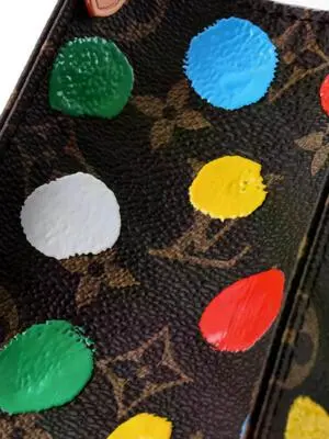 LOUIS VUITTON Painted Dots Monogram Canvas Pm Tote Bag
