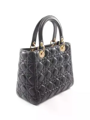 Dior Lady Cannage Handbag - Black