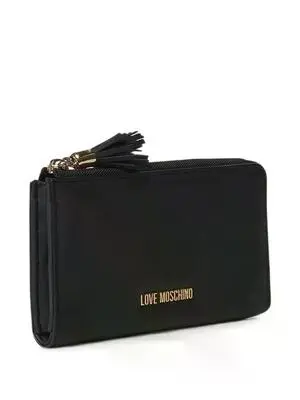 Moschino Tassel-detail Logo-plaque Wallet