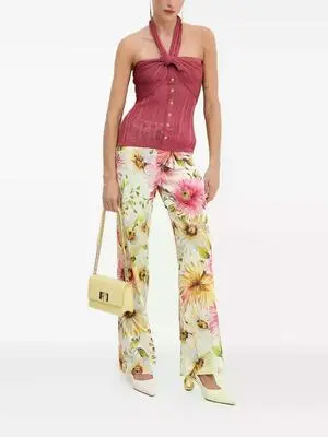 Guess Gia Ribbed Halterneck Top