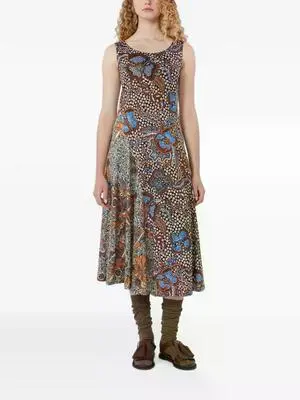 Max Mara Floral Print Midi Dress