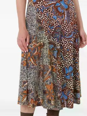 Max Mara Floral Print Midi Dress