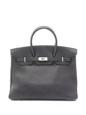 Hermès 2003 Birkin 35 Togo Leather Bag - Black